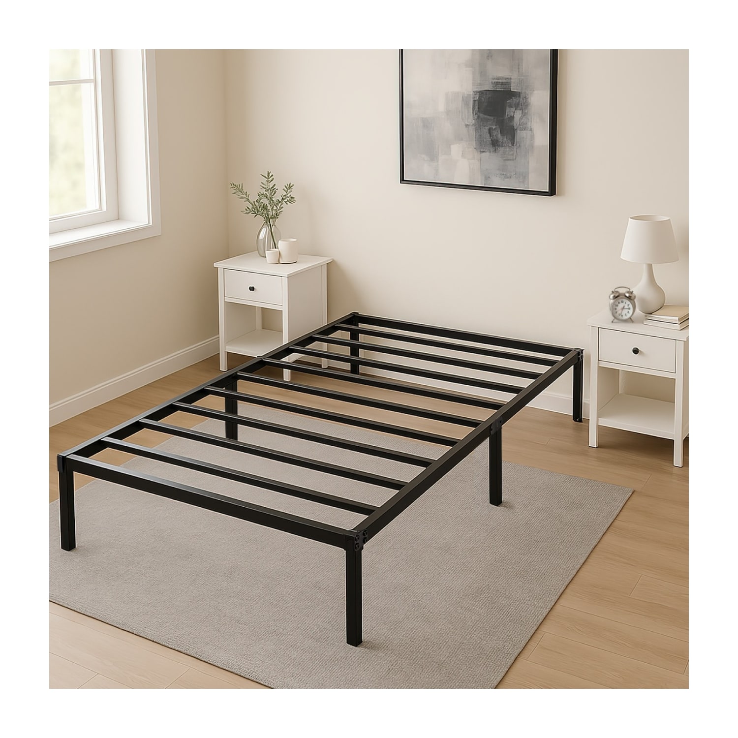Base Cama Individual Box Plegable Metal Acero Soporta 150kg Houzer ...