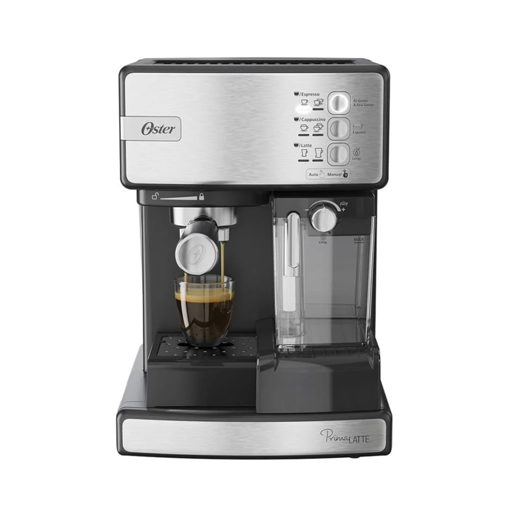 Cafetera Espresso Capuccino Prima Latte 2121965 Oster Plata | Coppel.com