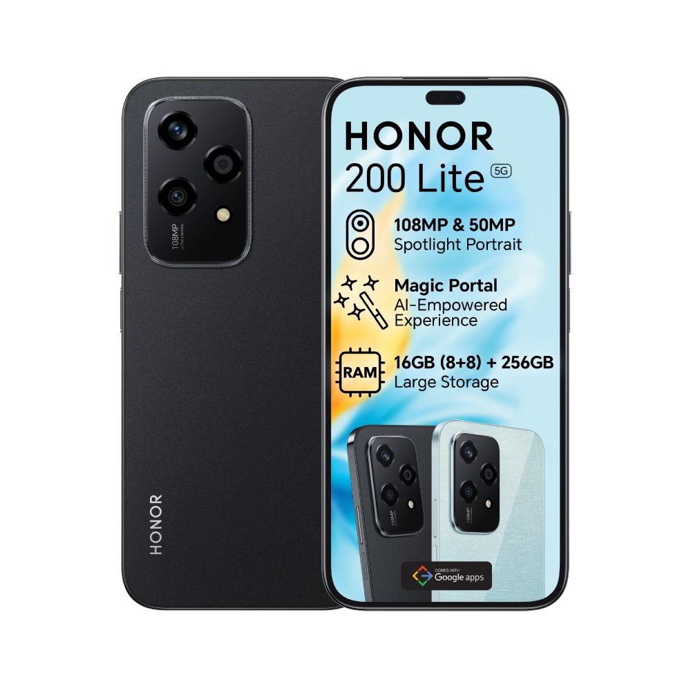 Honor 200 Lite 5g 8+256gb Black | Coppel.com
