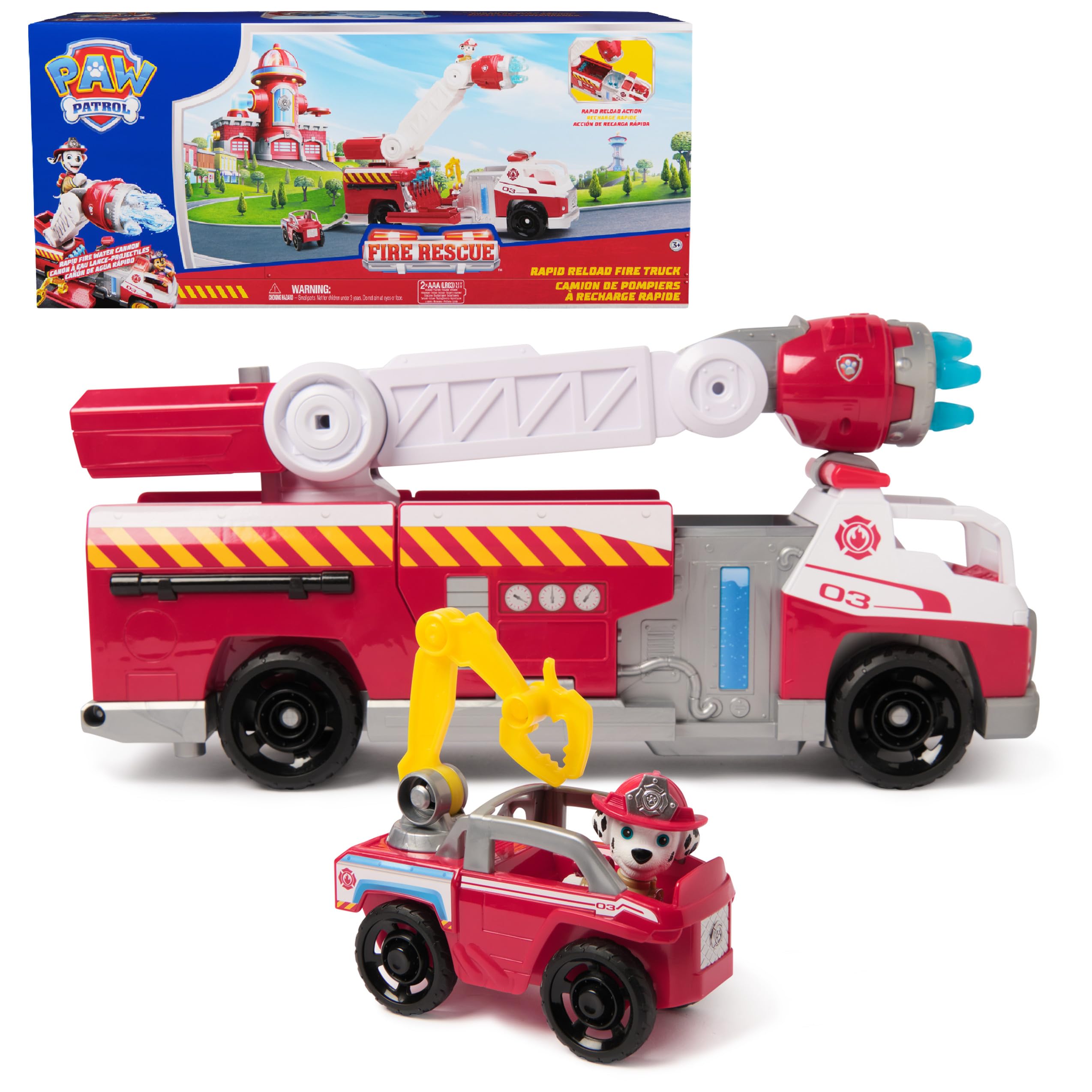 Camión De Bomberos De Juguete Paw Patrol Fire Rescue Con Marshall De ...