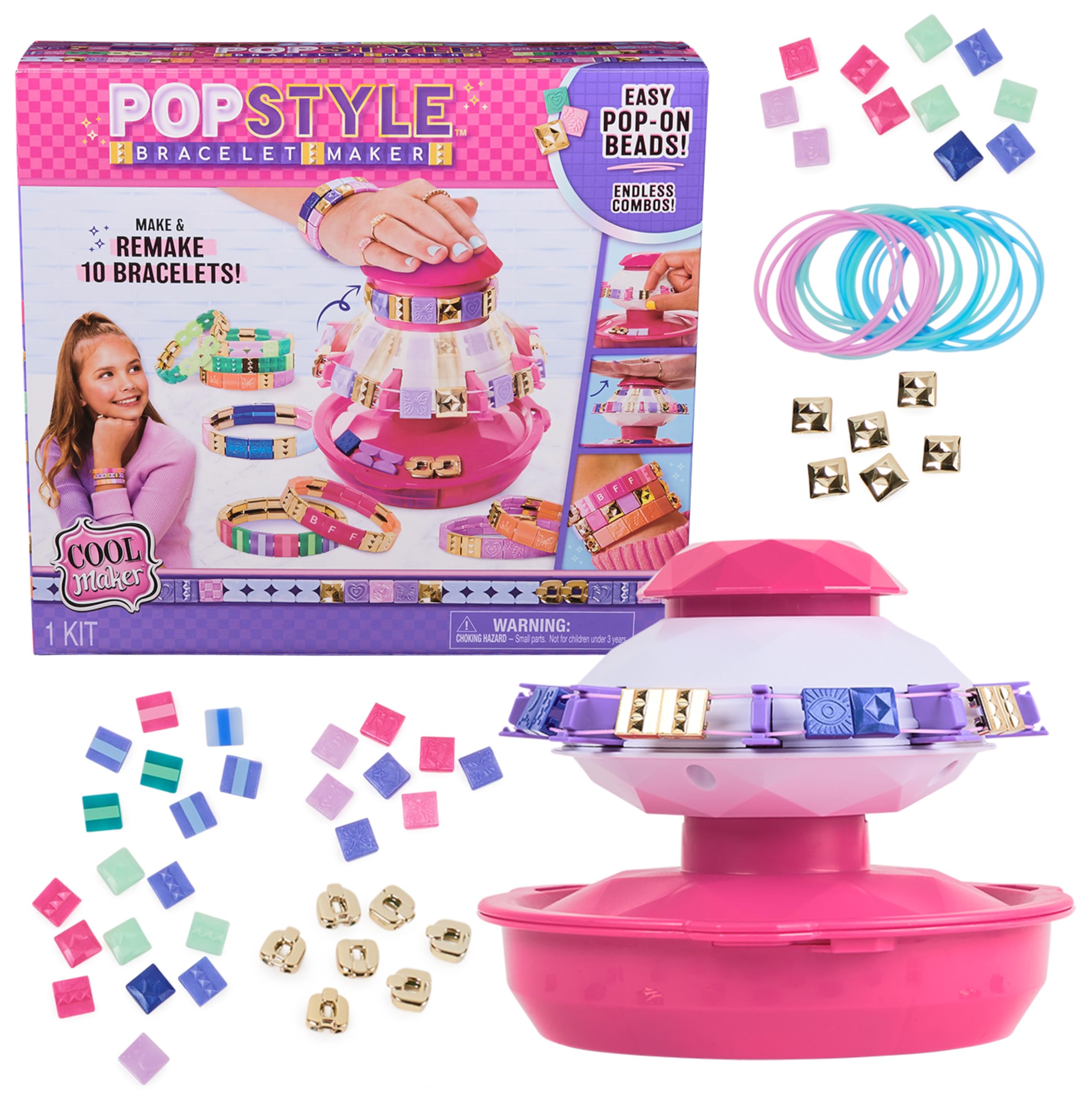 Kit Para Hacer Pulseras Cool Maker Popstyle Con 170 Cuentas Para Niñas ...