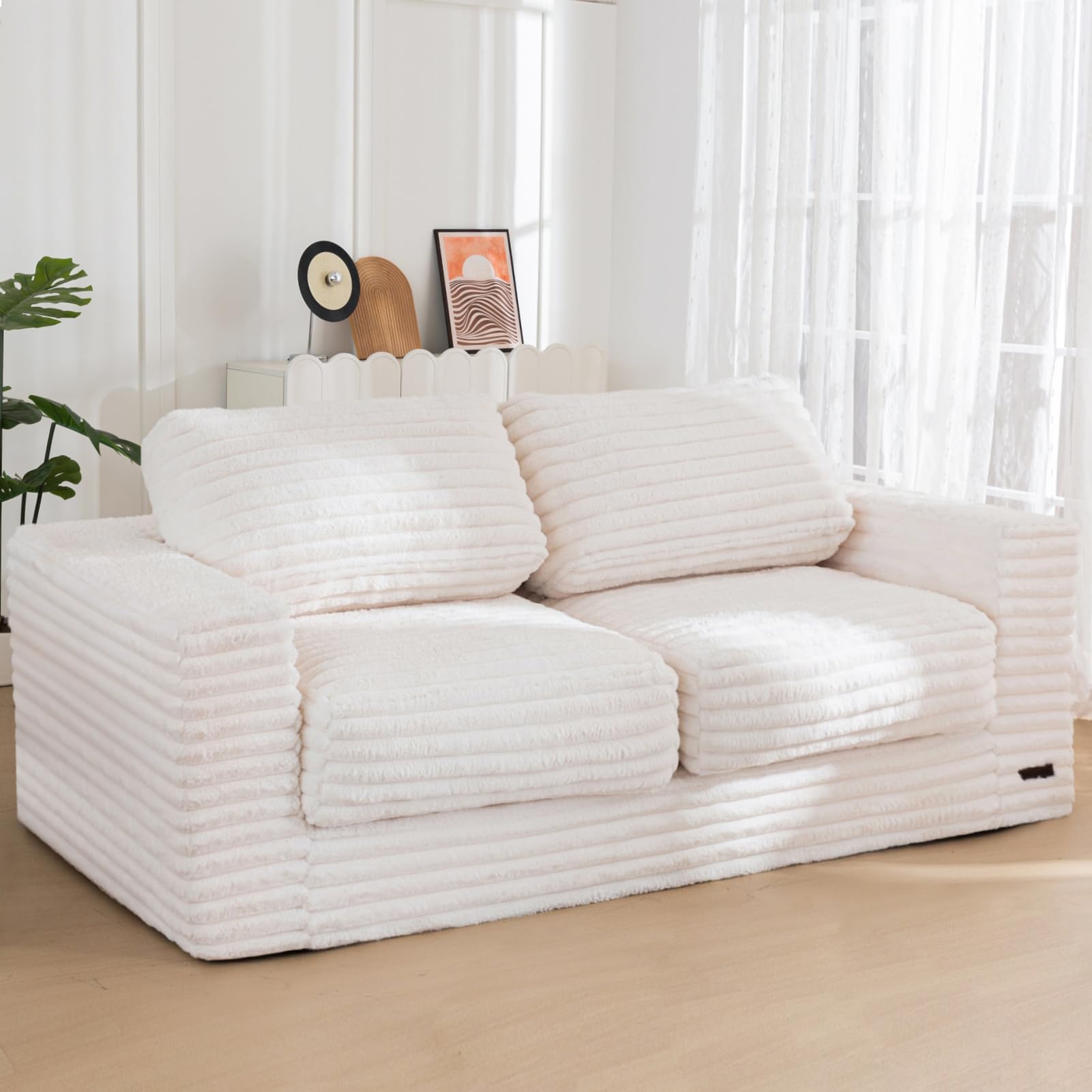 Puf Maxyoyo Giant Para Adultos Con Almohadas Color Blanco - Venta ...