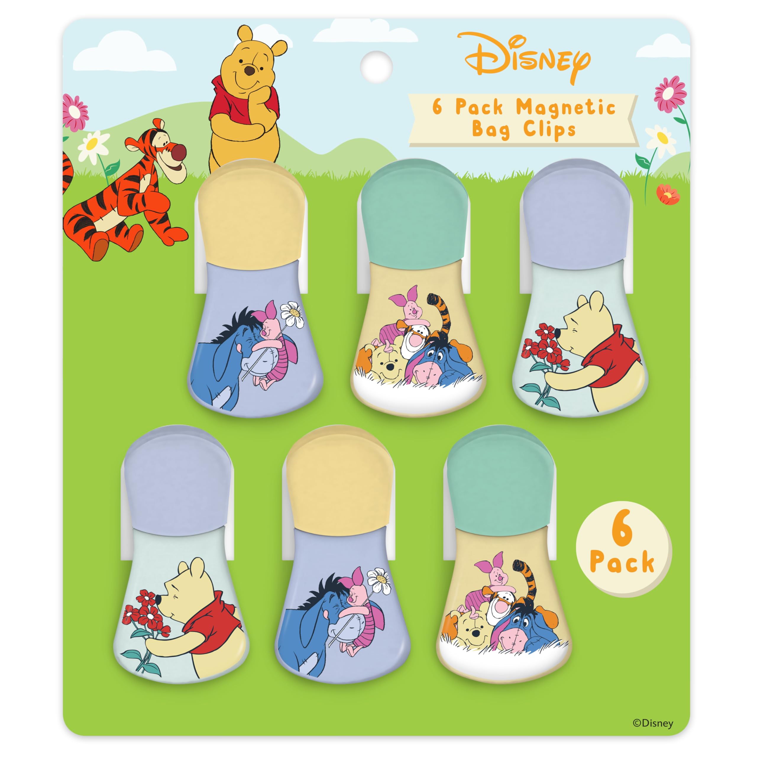 Juego De 6 Clips Magnéticos Para Chips De Mickey Minnie Pooh De Disney ...