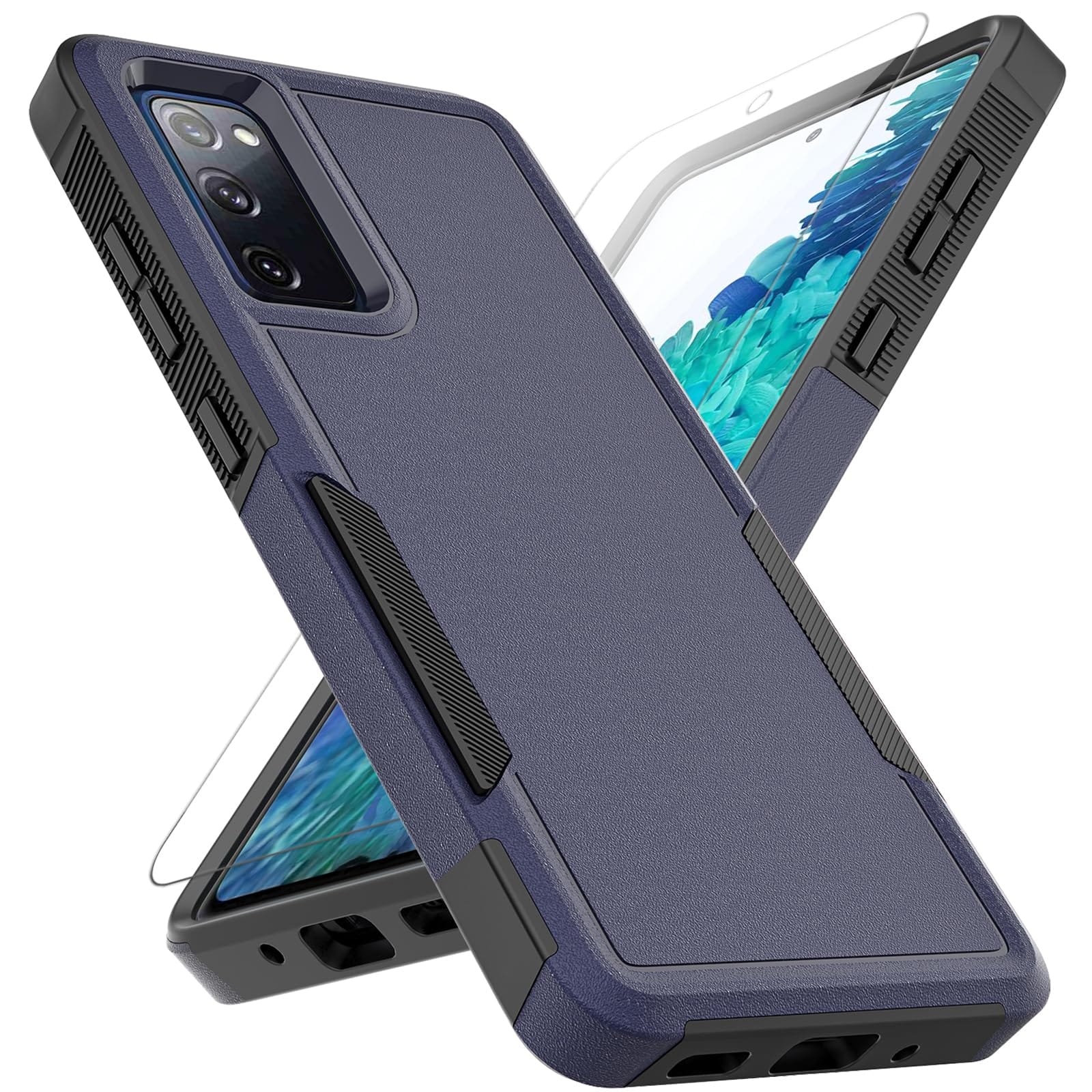 Funda Samsung Galaxy S20 Fe 5g Mdcn De Doble Capa Azul Con Pantalla - Venta Internacional ...