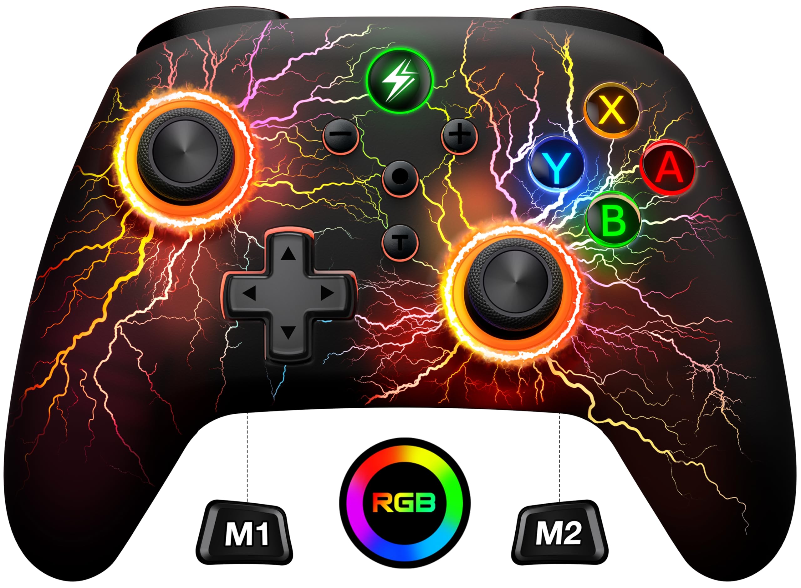 Controlador Inalámbrico Switch Pro Svetaecho Con Luz Led Nintendo ...