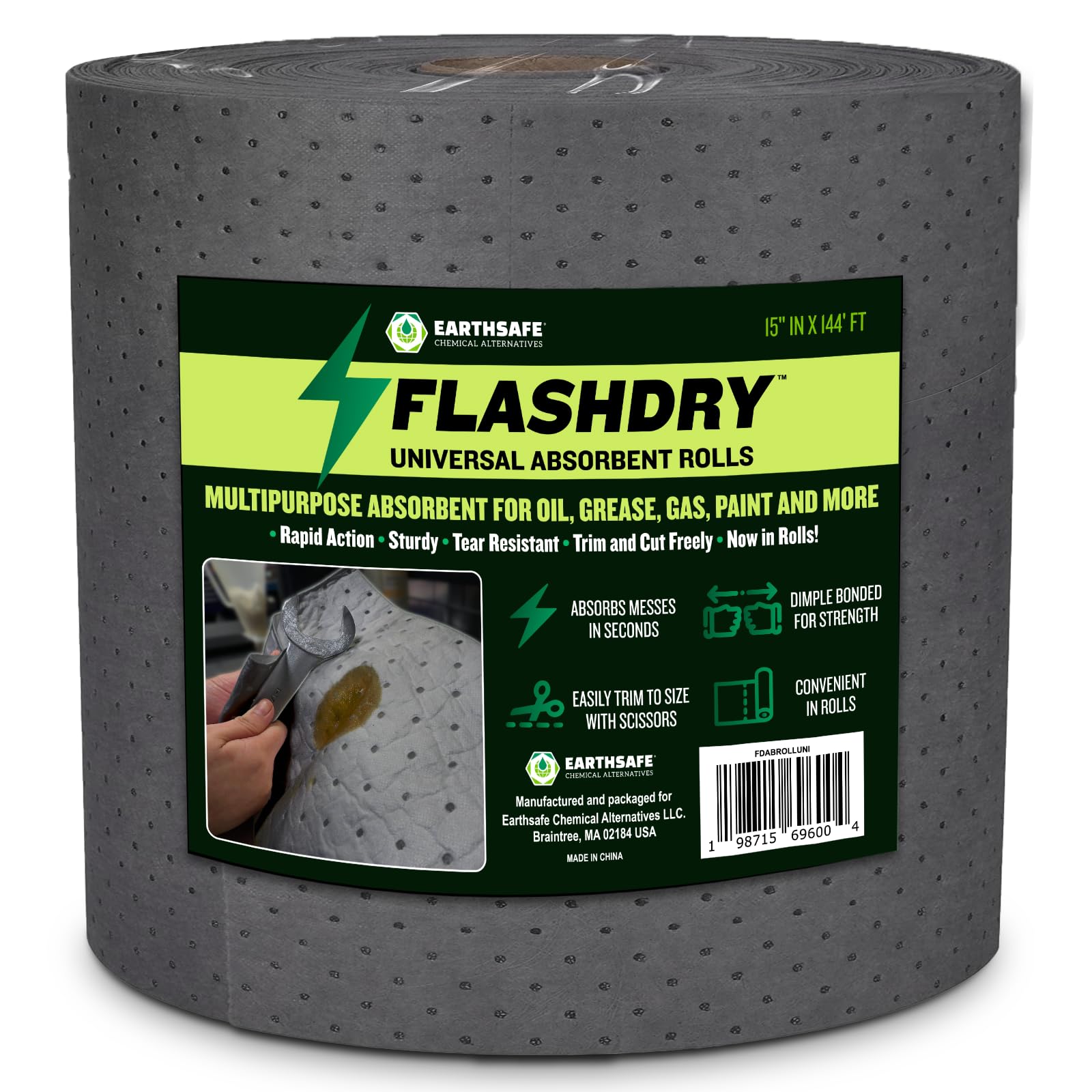 Rollo Absorbente De Derrames Flashdry Universal 15 Cm X 44 M - Venta ...