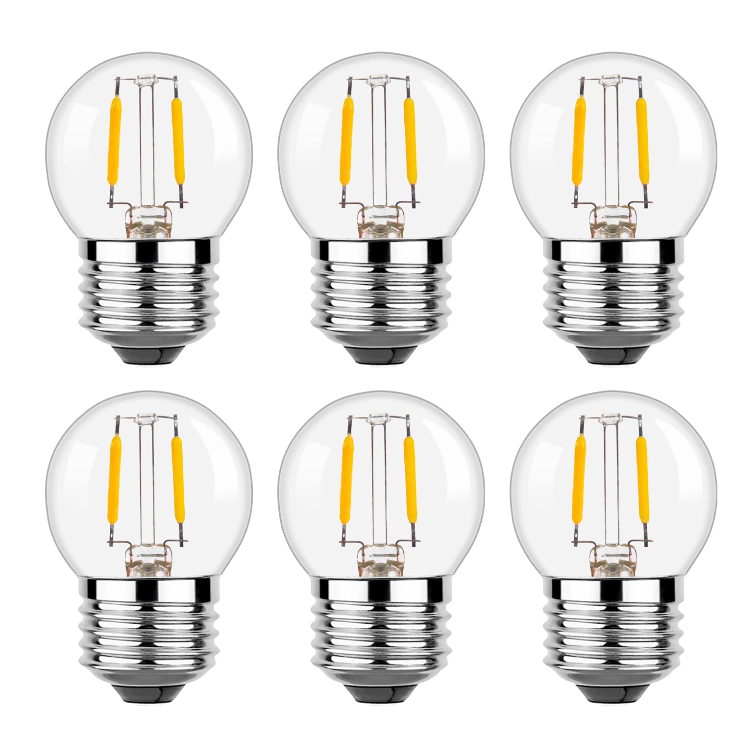 Bombilla Led Vintage Dimmwat G40 E26 1 W 2700 K Blanco Cálido Paquete De 6 - Venta Internacional ...