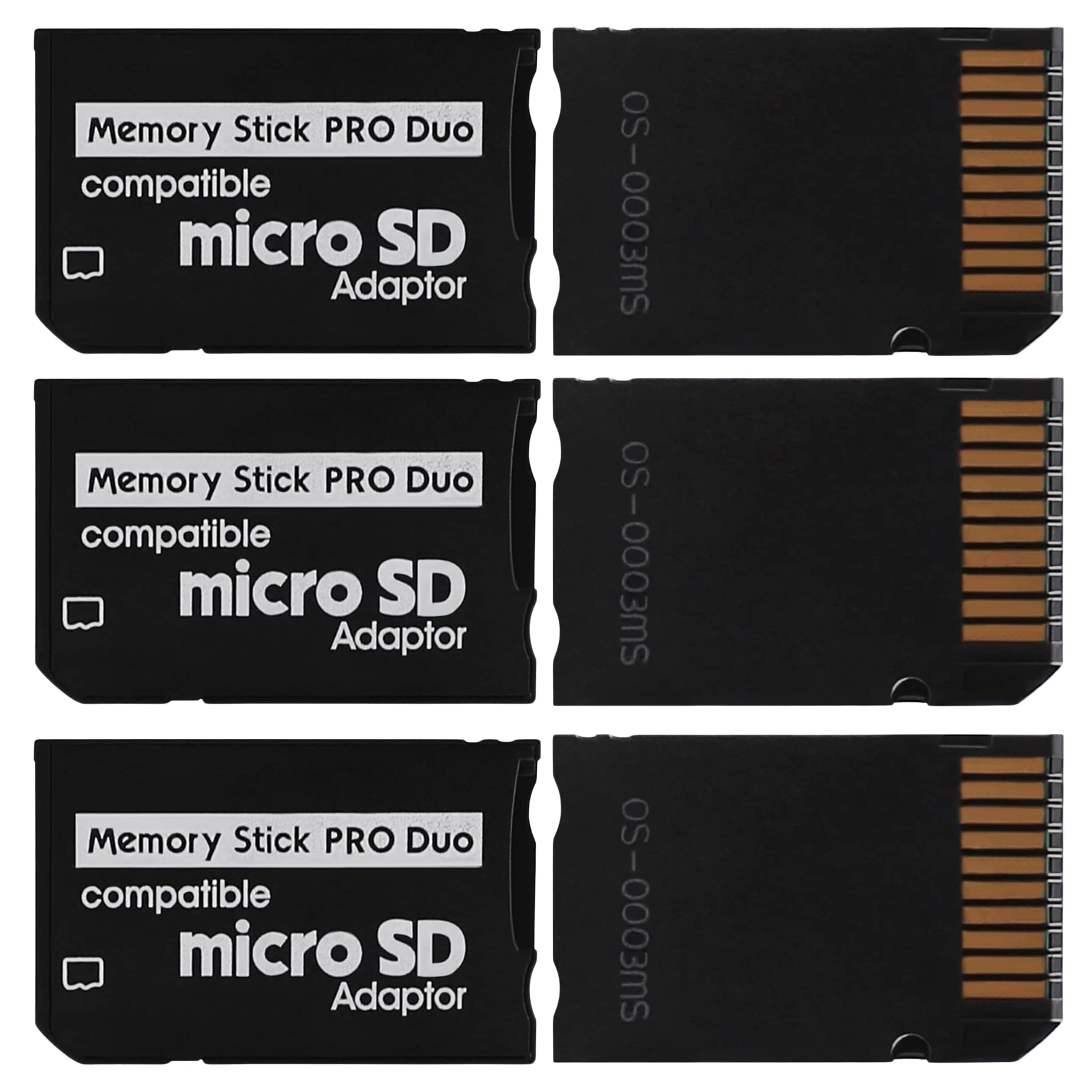 Lector De Tarjetas Memory Stick Pro Duo Adapter Para Psp Paquete De 3 ...