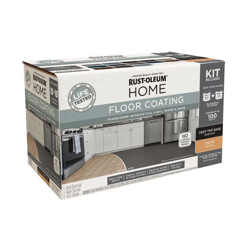Kit De Recubrimiento Para Piso Rust-oleum Home Base Mate De Tinte ...