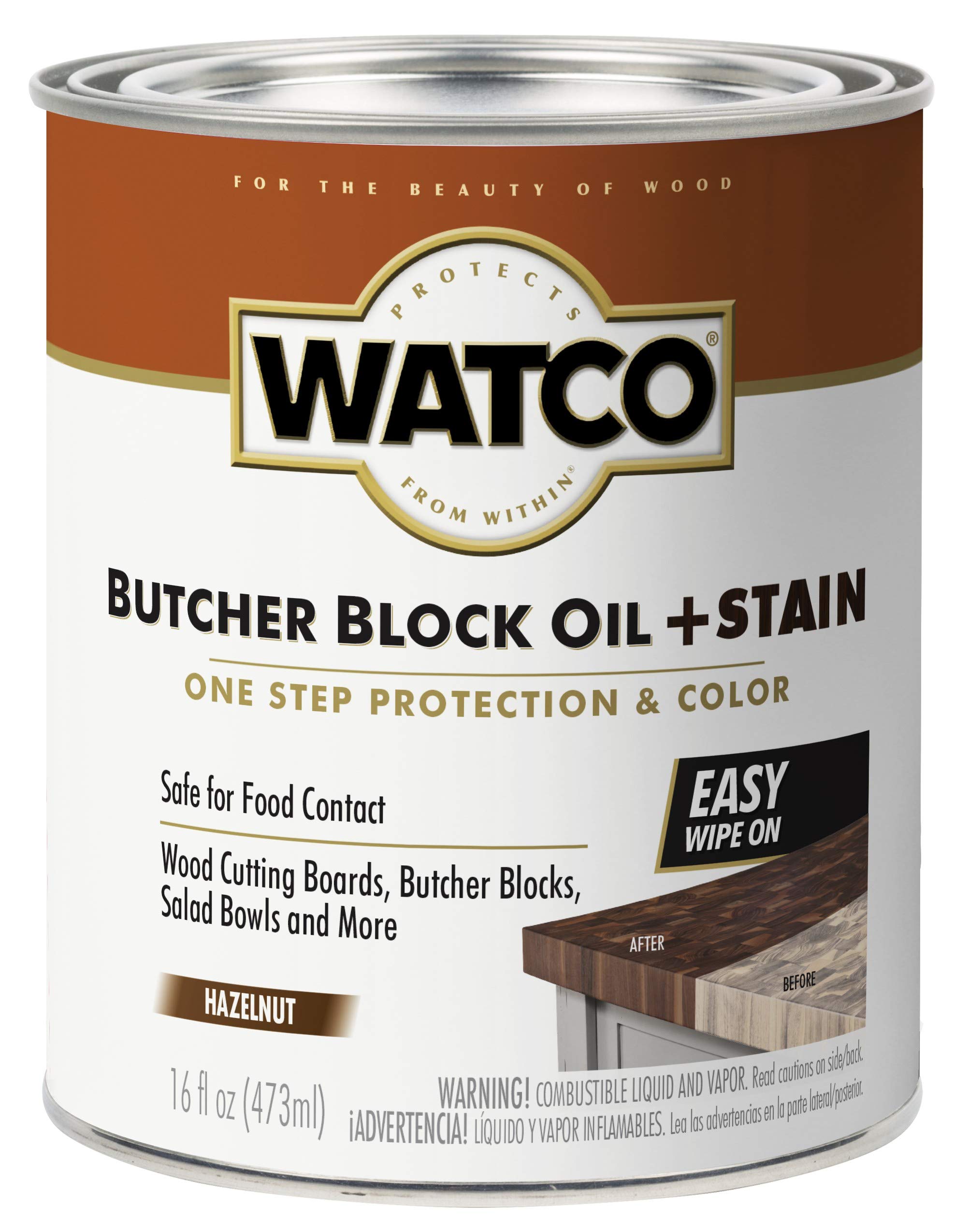 Aceite Butcher Block Plus Stain Watco 359024 Color Avellana 500 Ml ...
