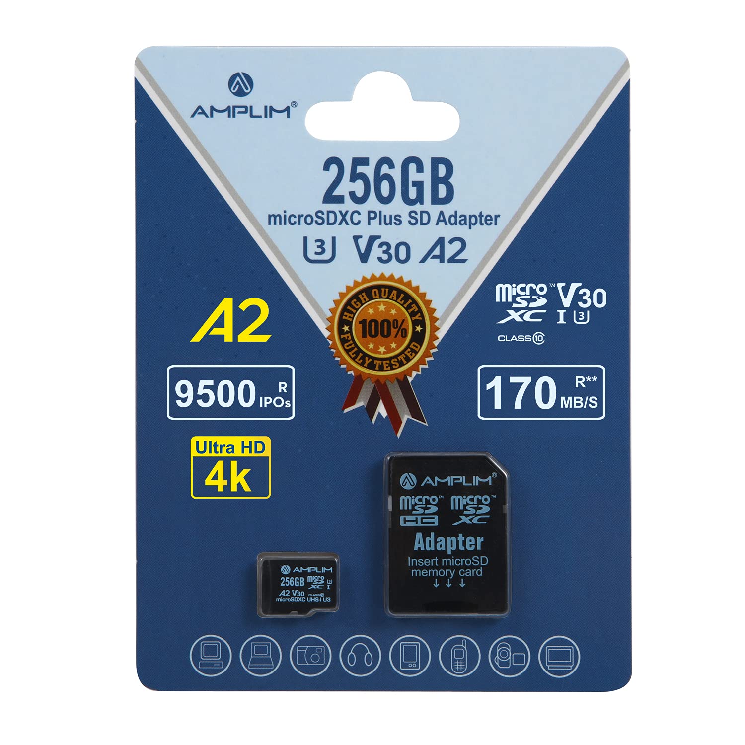 Tarjeta Micro Sd Amplim 256gb De Memoria Con Adaptador Nintendo Gopro ...