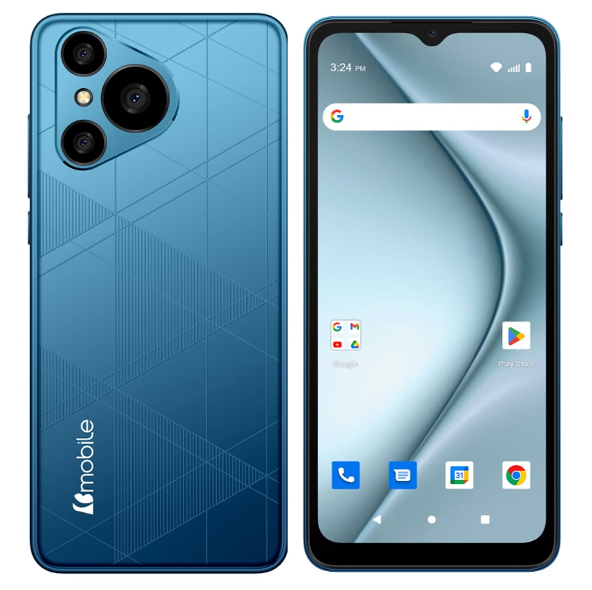 Celular Smartphone Android Desbloqueado Bmobile Novus 65 Azul Desbloqueo Facial Pantalla 6.6 ...