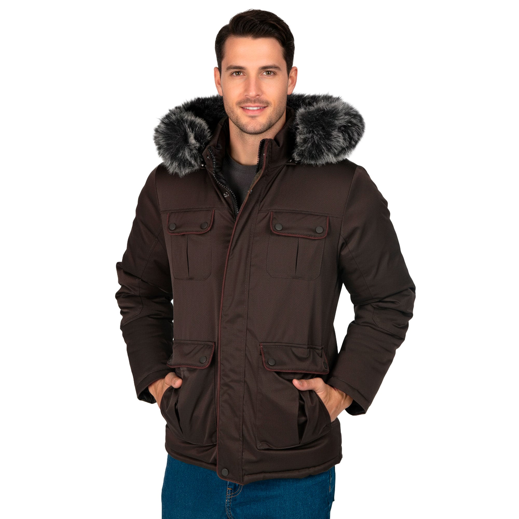 Chamarra Capitonada Britos Jeans Hombre Doble Vista Tr4170 | Coppel.com