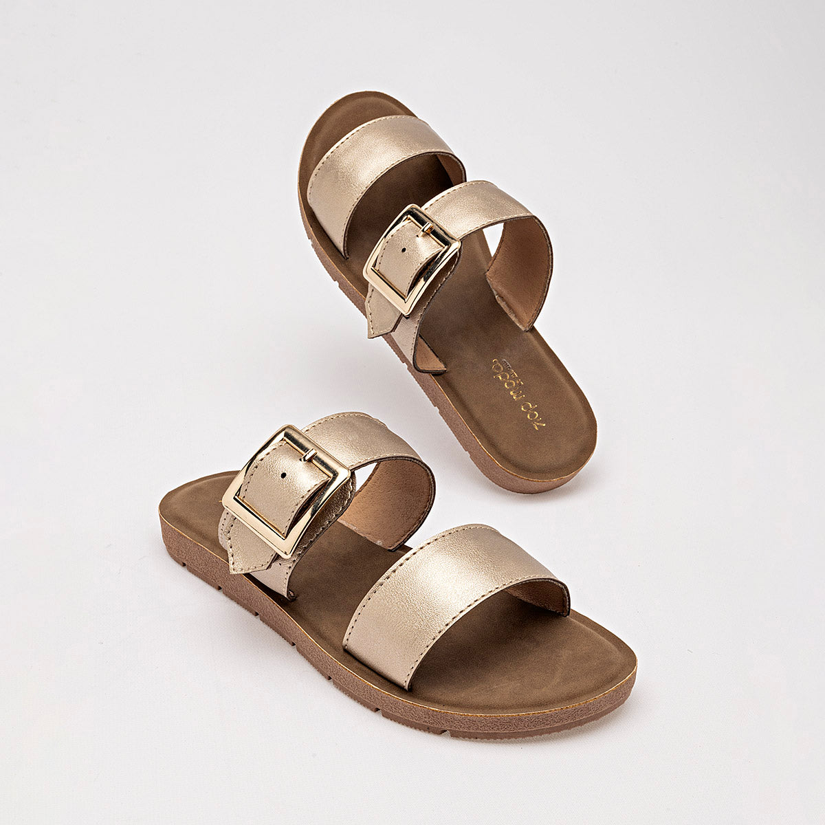 Sandalia Top Top Moda Dorado Dama | Coppel.com