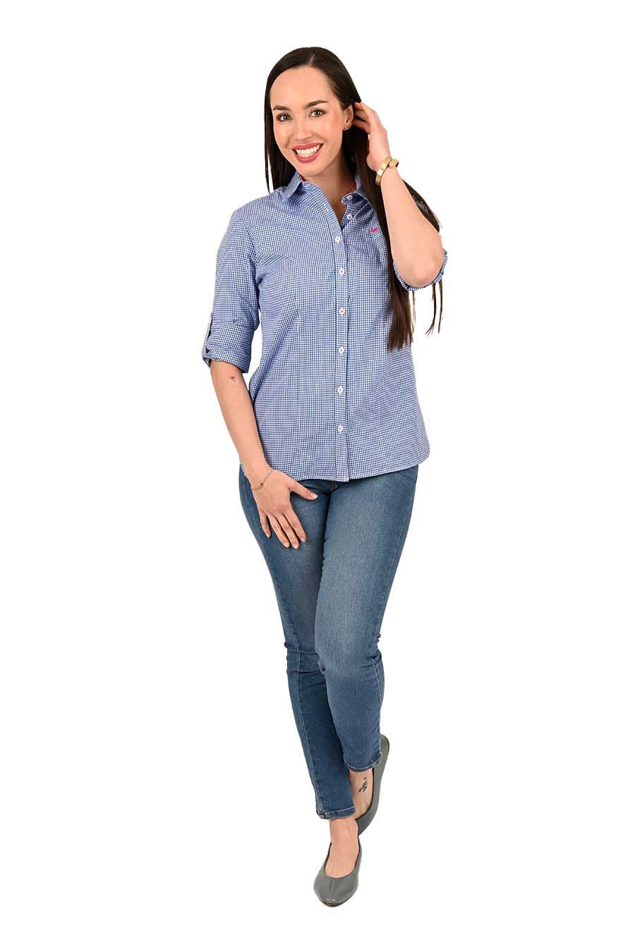 Blusa Ferrioni Azul Dama | Coppel.com