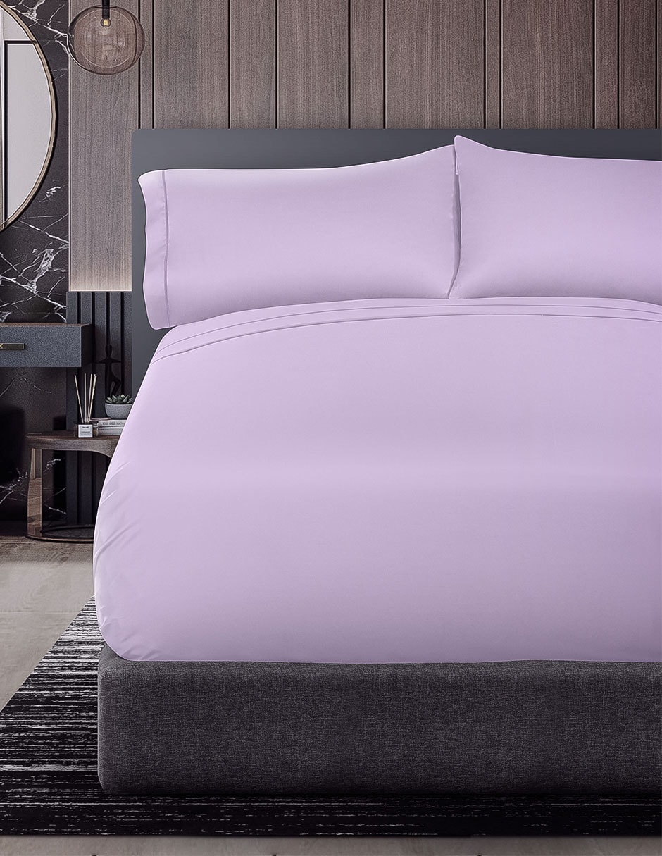 Sábanas Dalfiori Bari Lila Queen Size | Coppel.com