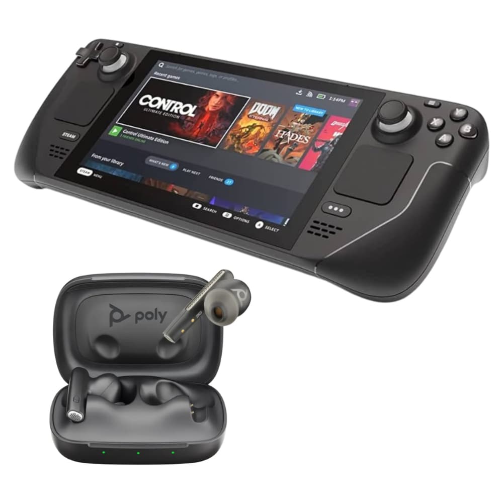 Consola Steam Deck 256gb Lcd + Audífonos Poly Voyager Free 60 Con Anc ...