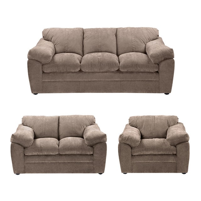 Sala Dicasa Aston Color Mocca 3 Piezas (sofa Love Y Sillon) | Coppel.com