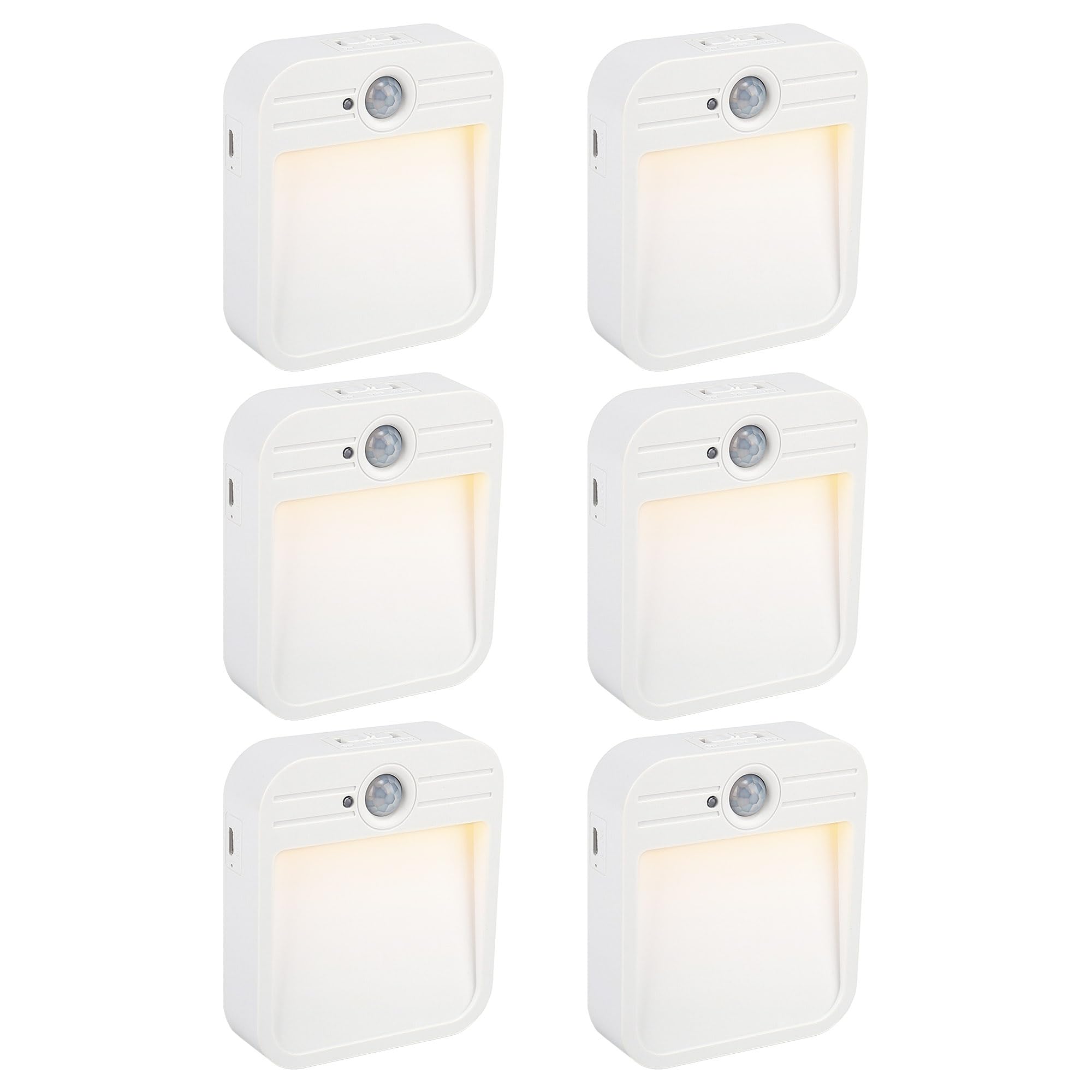 Illux Paquete 6 Luces Led Recargables Con Sensor De Movimiento ...