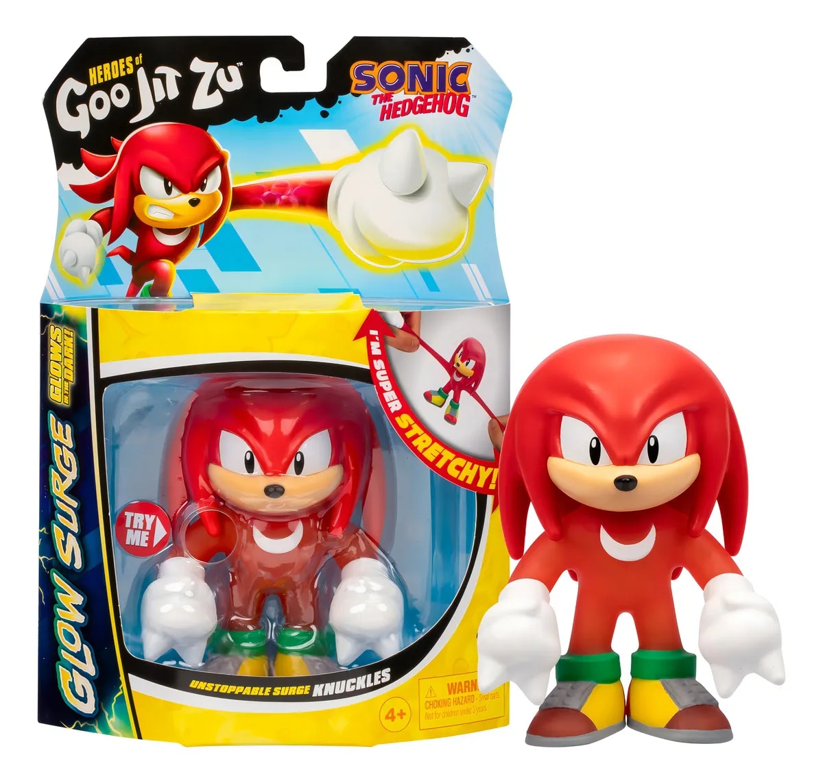 Figura Estirable Knuckles The Echidna Glow Surge Sonic The Hedgehog ...