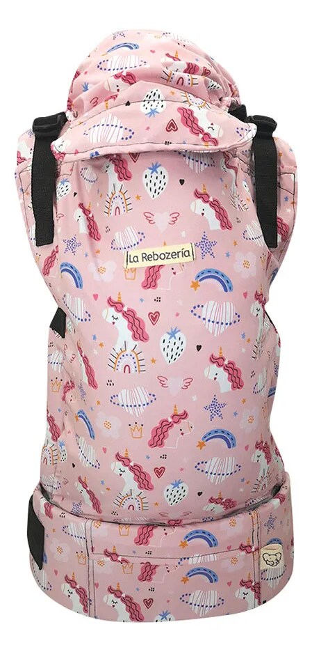 Portabebé Ergonómico Nukú Gabardina La Rebozería Bebé Rs Color Rosa ...