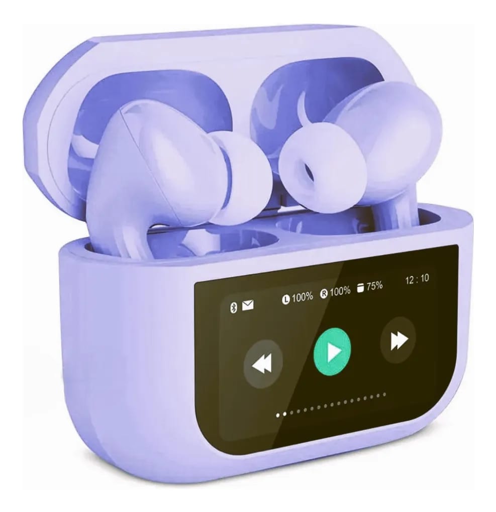 Auriculares G-tide Future Pod Pantalla Touch Anc Tws Dws1 Color Violeta ...