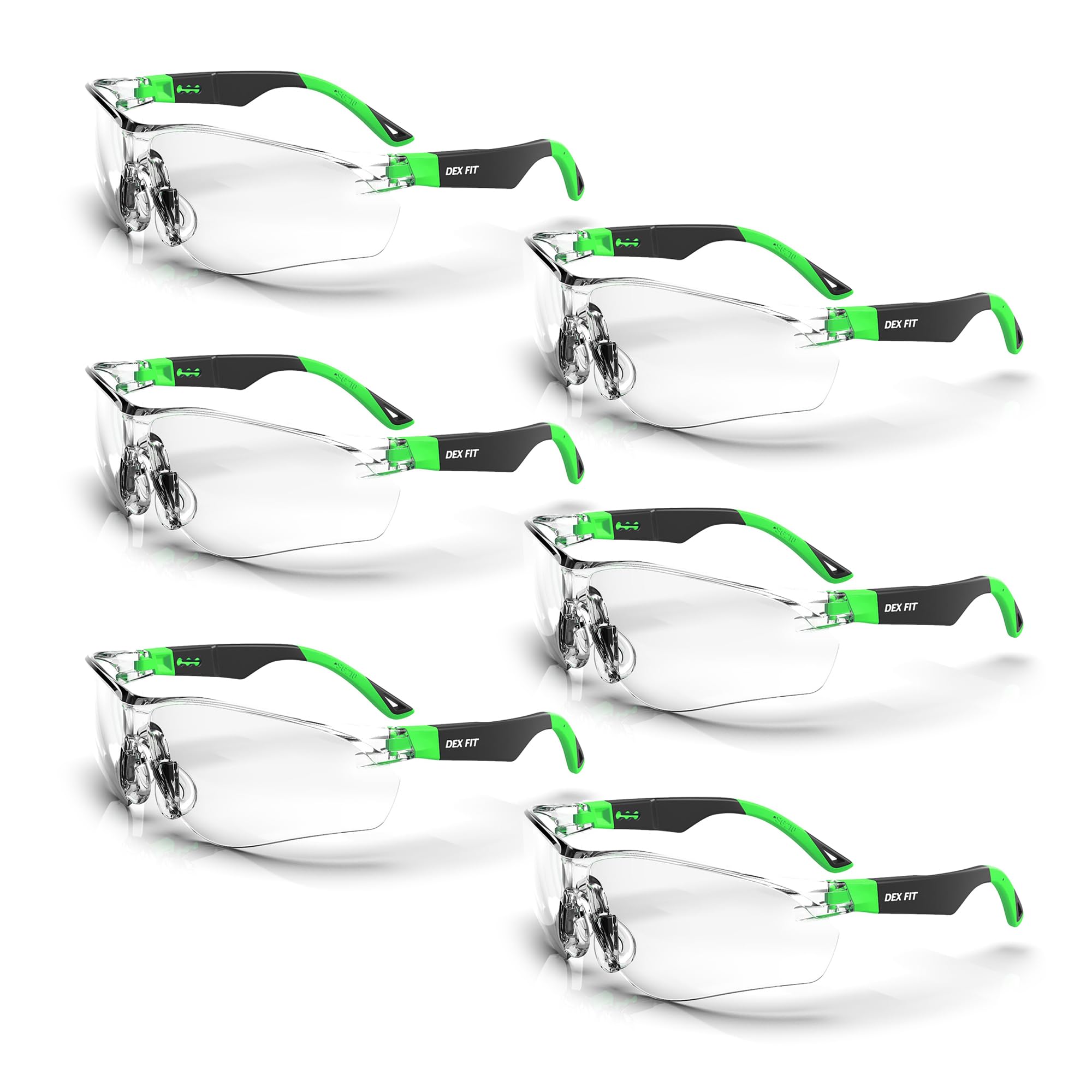 Gafas De Seguridad Dex Fit Sg210 Con Protección Uv Antivaho 6 Pares ...