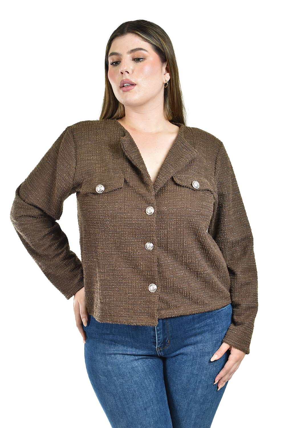 Blazer Roman Fashion Café para Mujer | Coppel.com