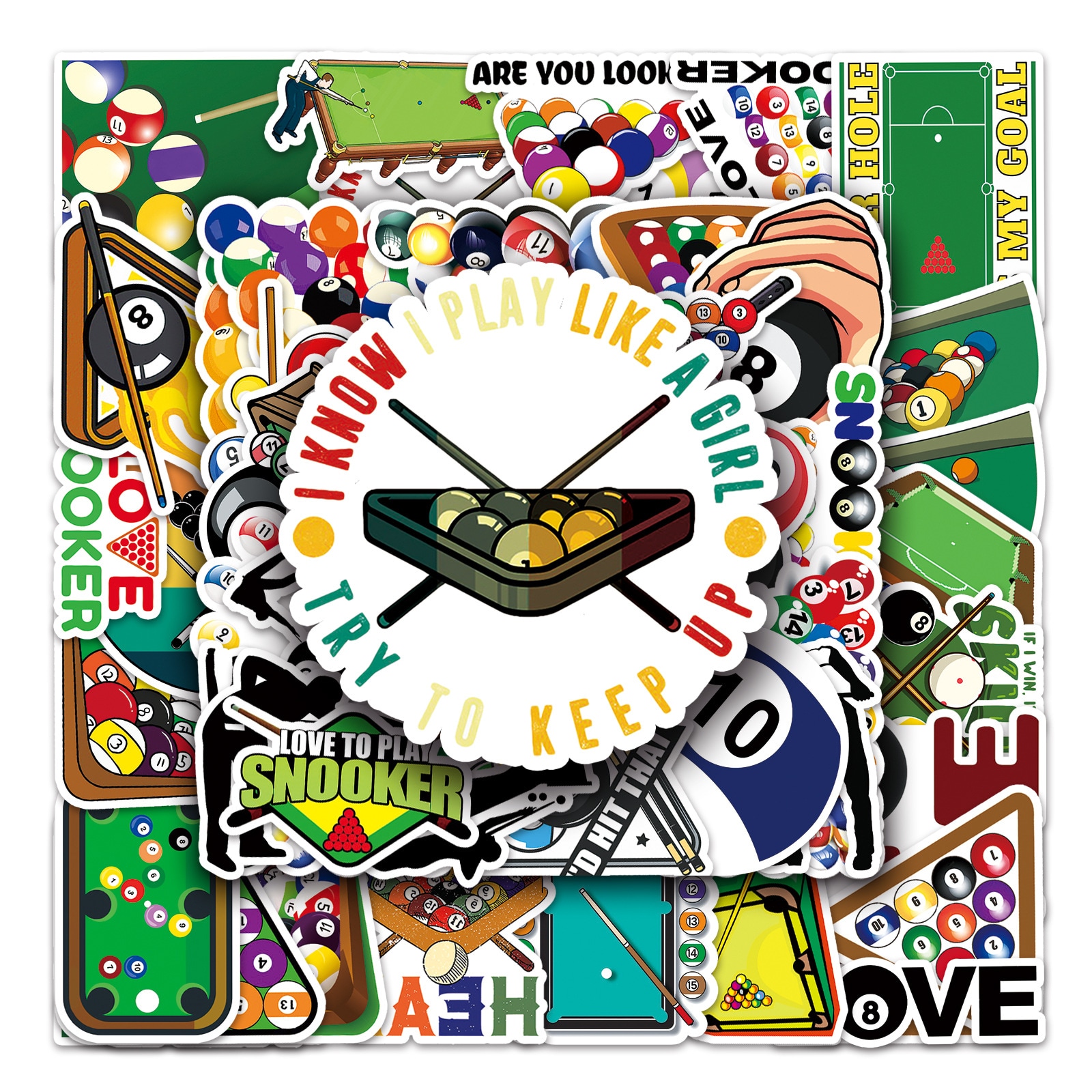 Juego De Pegatinas De Ping Pong De Vinilo Para Tenis De Mesa 50 ...