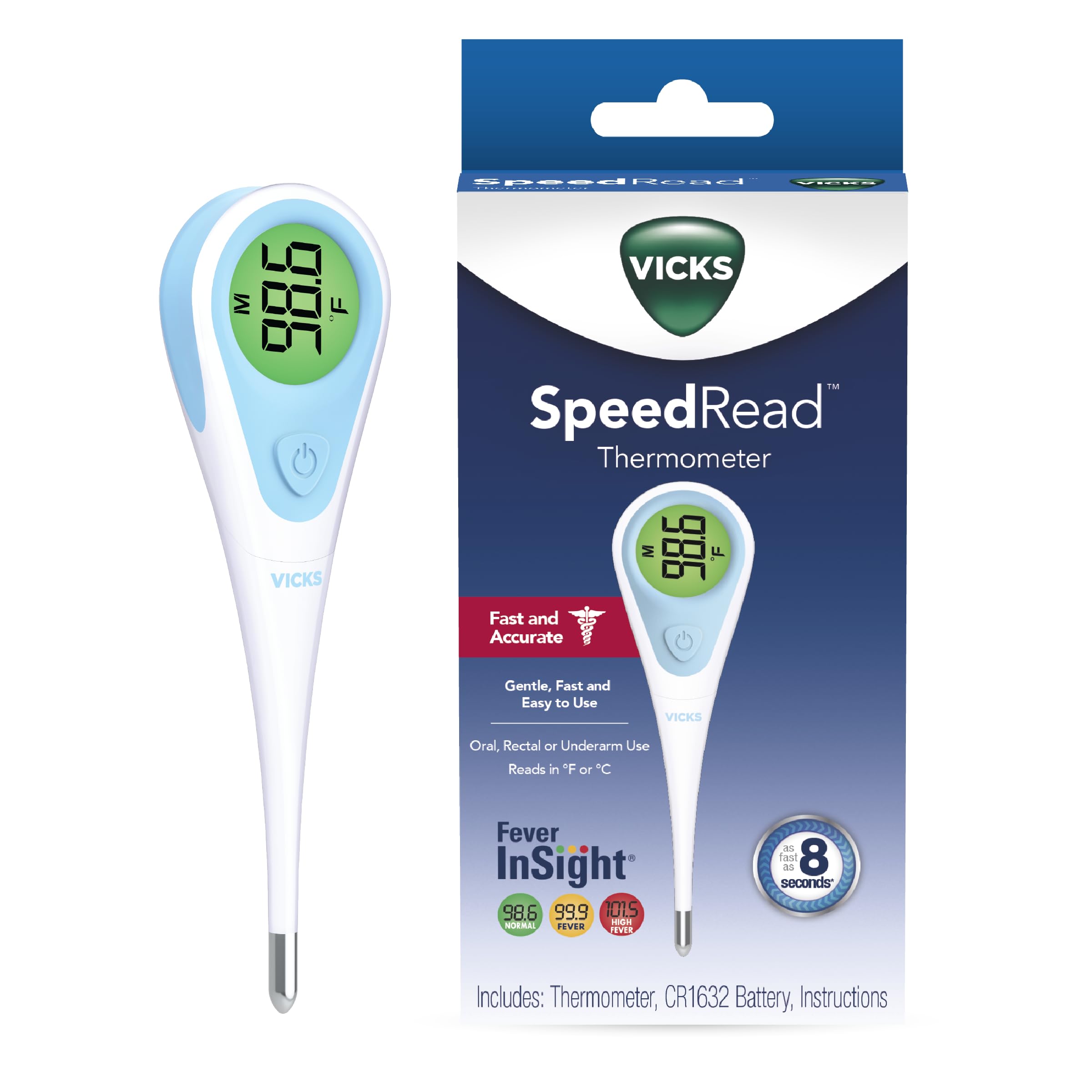 Termómetro Digital Vicks Speedread Codificado por Colores- Venta Internacional | Coppel.com