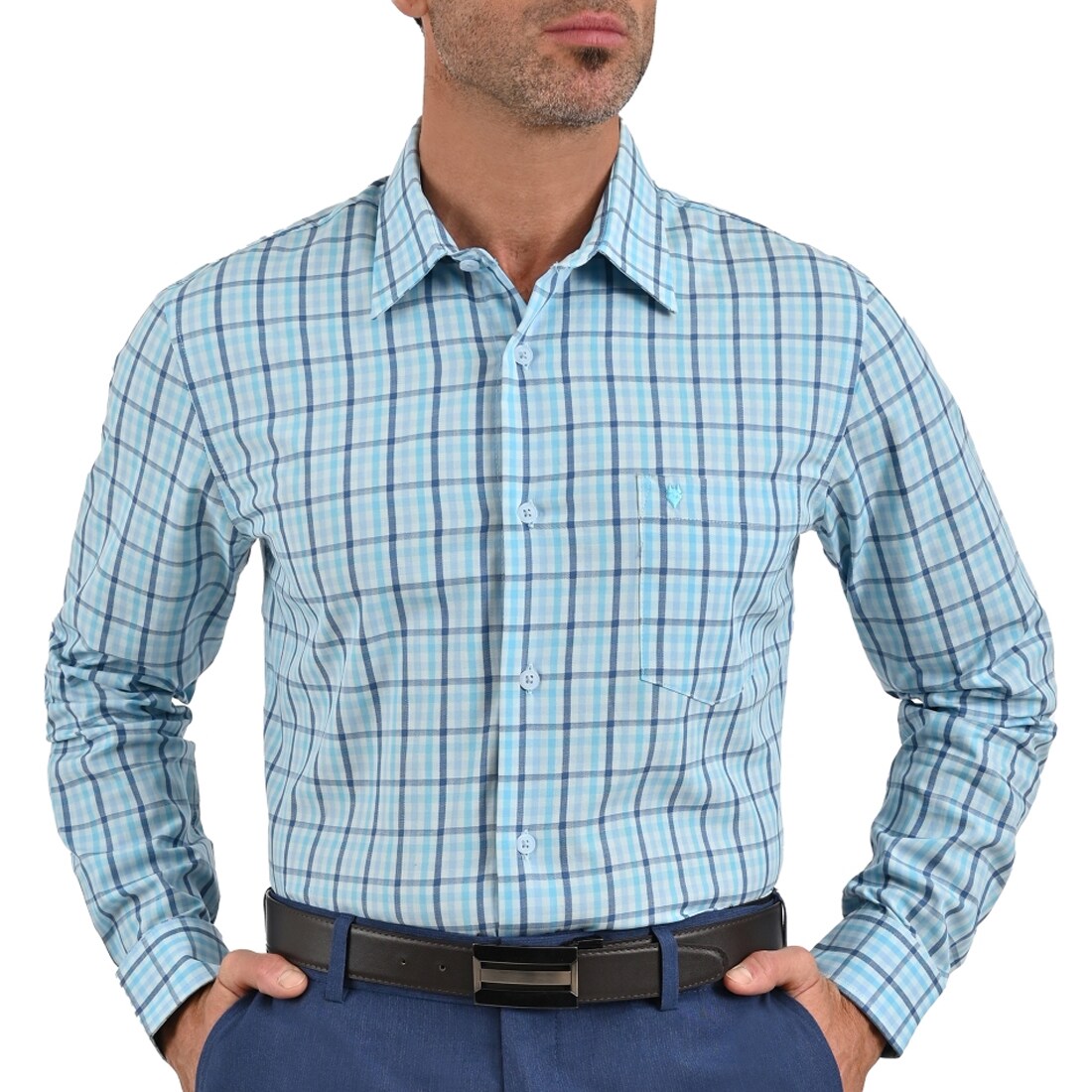 Camisa Yale Manga Larga Slim Fit 2275 Menta | Coppel.com