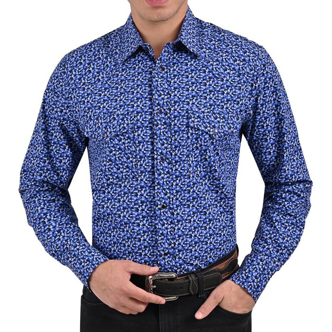 Camisa Vaquera Yale Regular Fit Vq02 Azul Rey | Coppel.com