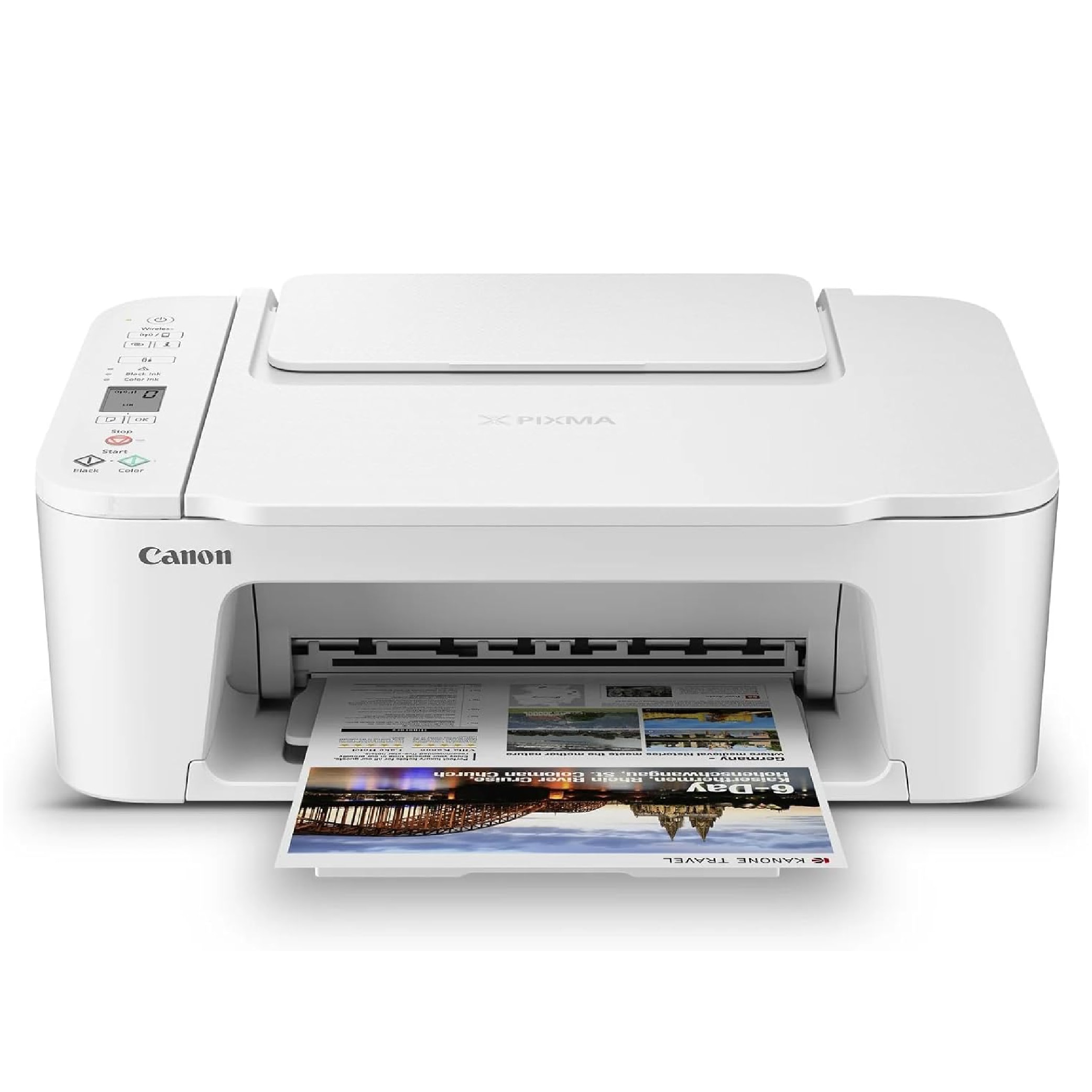 Impresora Canon Pixma Ts3722 3-en-1 Inalámbrica — Blanco Wi-fi + Usb ...