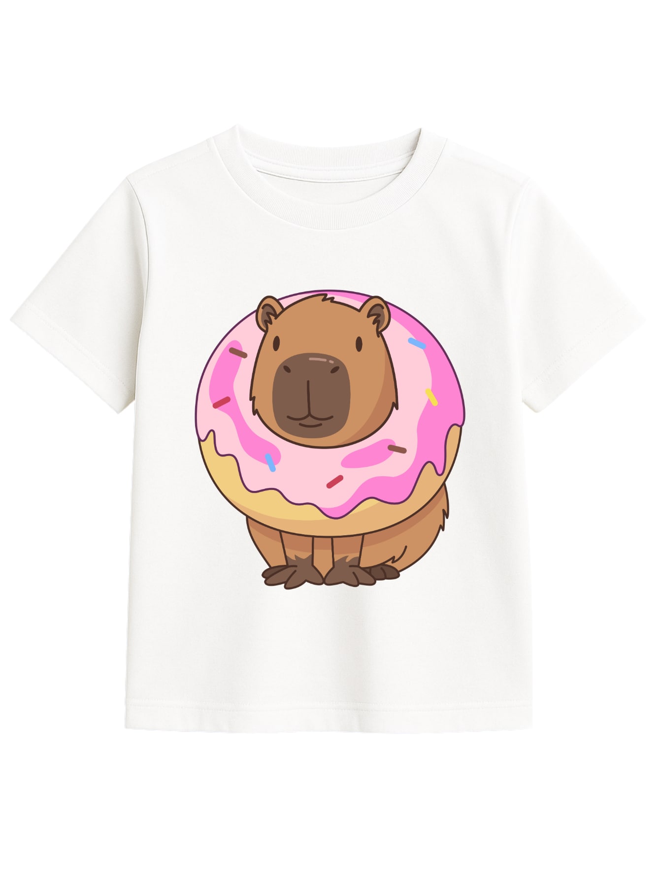 Playera Para Niña Zyro Kids Modelo 1004 Capibara Donut Sublimada Tela ...