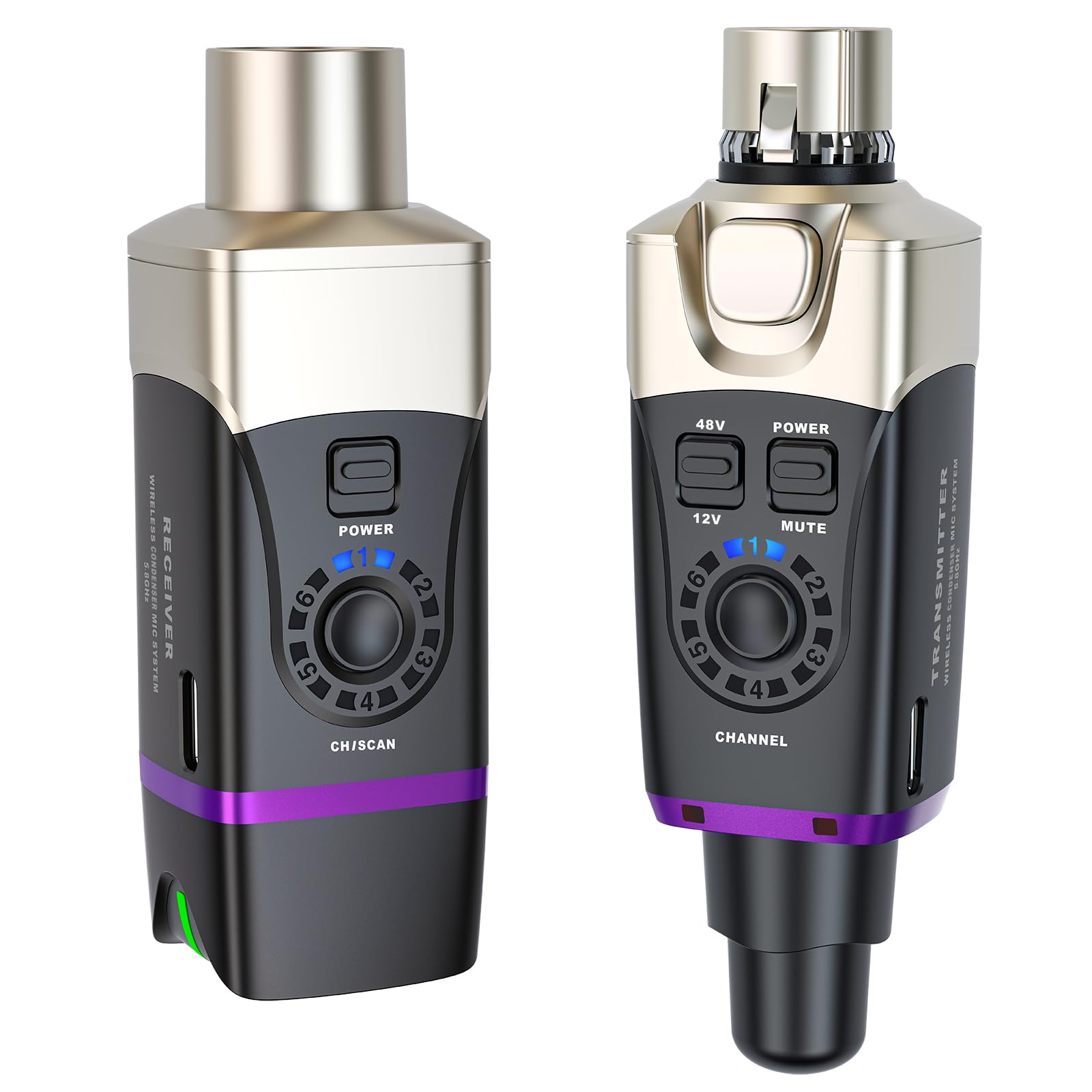 Sistema De Micrófono Inalámbrico Xvive U35c Xlr Inalámbrico De 5 8 Ghz ...