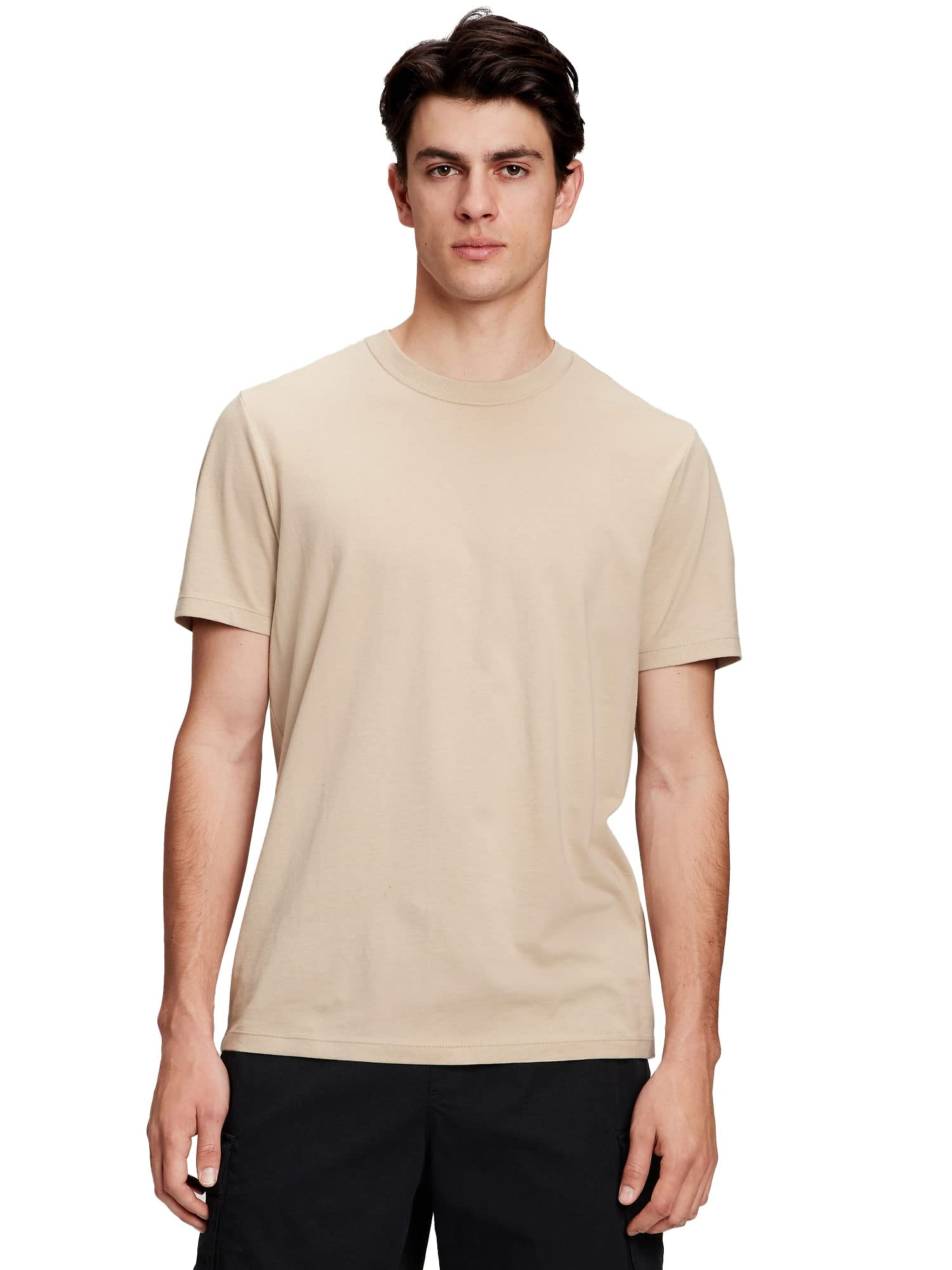 Remera Gap Everyday Soft Cuello Redondo Para Hombres Color Arena Caqui ...
