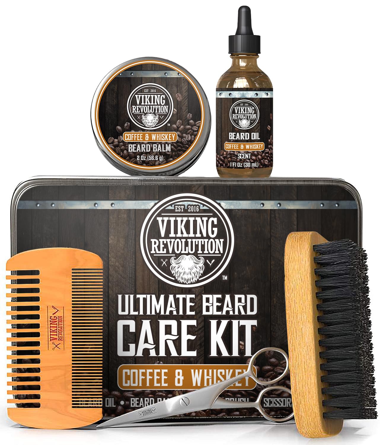 Kit De Cuidado De Barba Viking Revolution Café Y Whisky - Venta ...