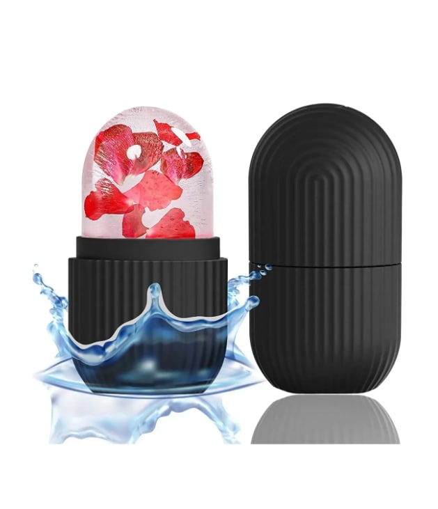 Rodillo Masajeador De Hielo Silicón Facial Color Negro | Coppel.com