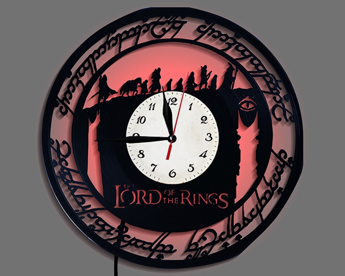 Disco De Vinilo Anime De El Señor De Los Anillos Baggins De Wall Clock ...