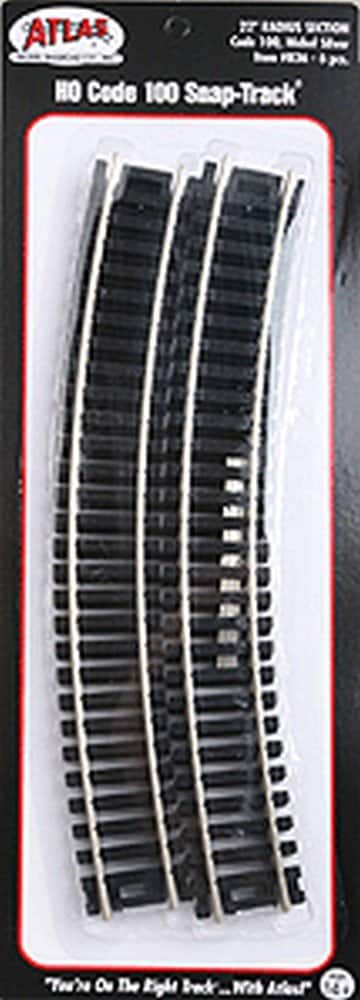 Track Atlas Code 100 Níquel-plata Con Escala Ho De 22 Radios (6/bx ...