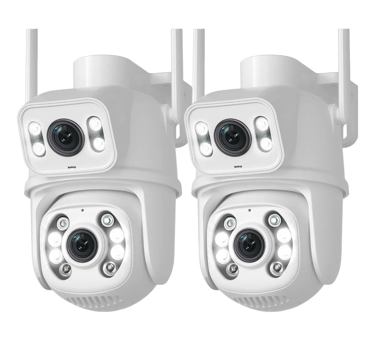 Cámara De Seguridad Belug Exterior 2pcs Blanca | Coppel.com