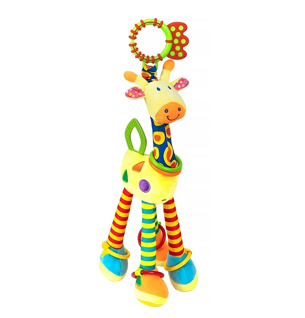 Juguete Belug Peluche Sonaja Mordedera Para Bebé Amarillo | Coppel.com