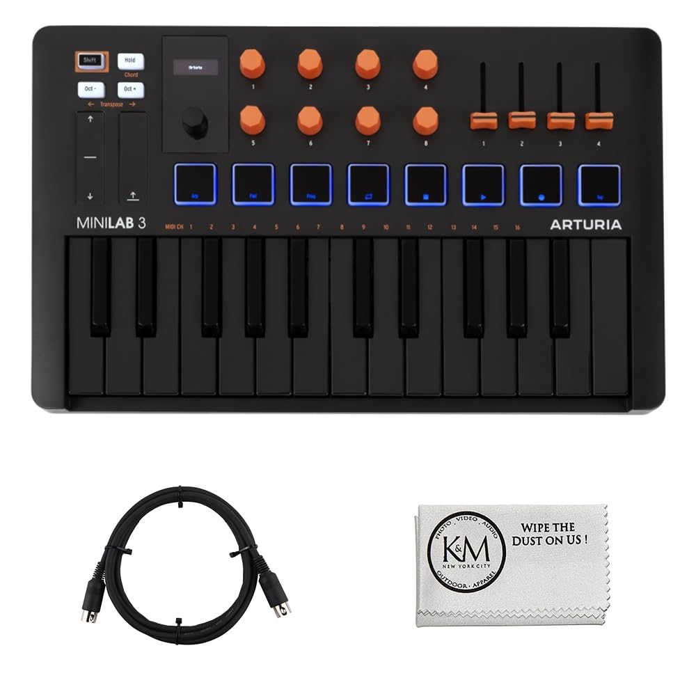 Controlador De Teclado Y Teclado Midi Arturia Minilab 3 Orange - Venta ...