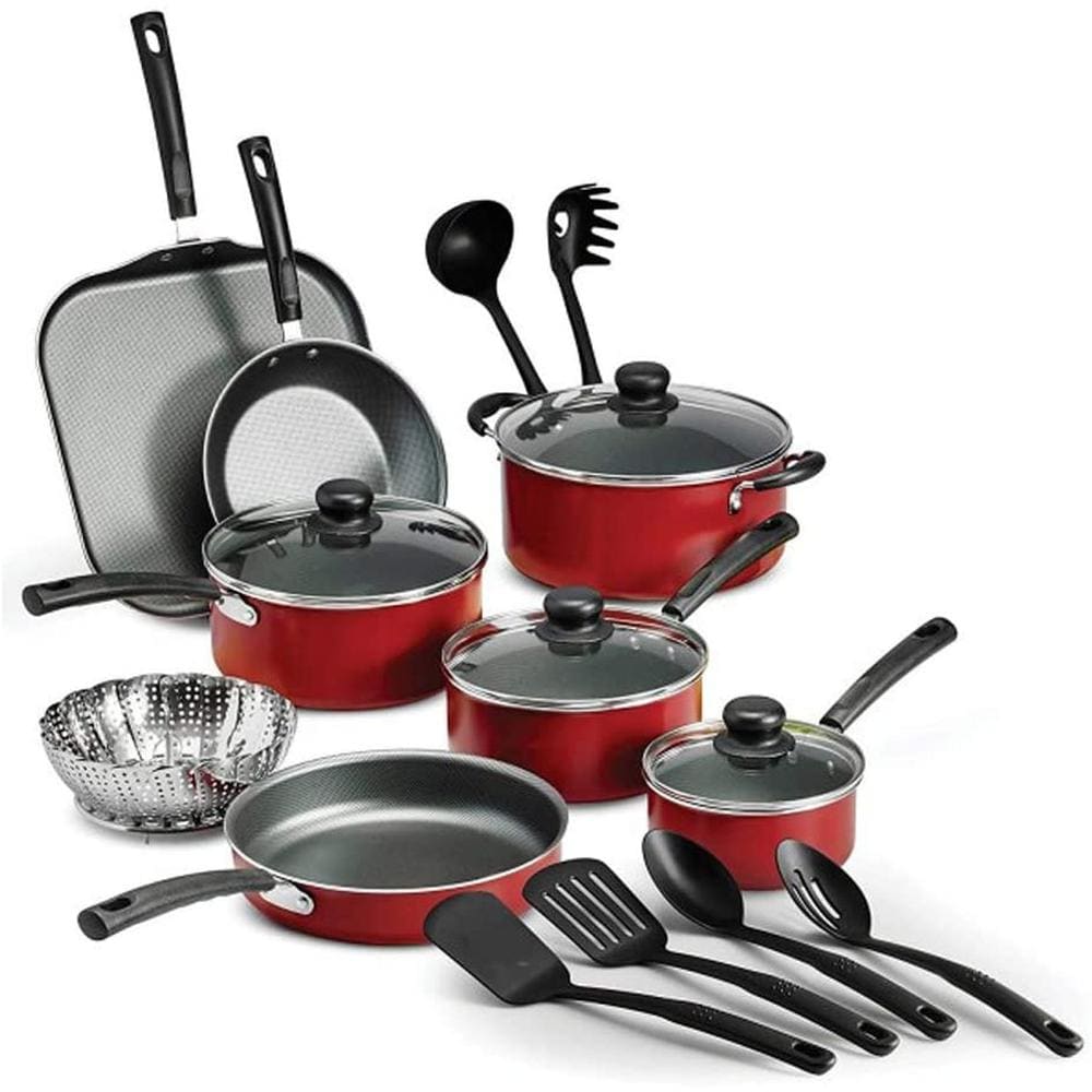 Batería de Cocina Tramontina Primaware color Rojo 18 Piezas | Coppel.com