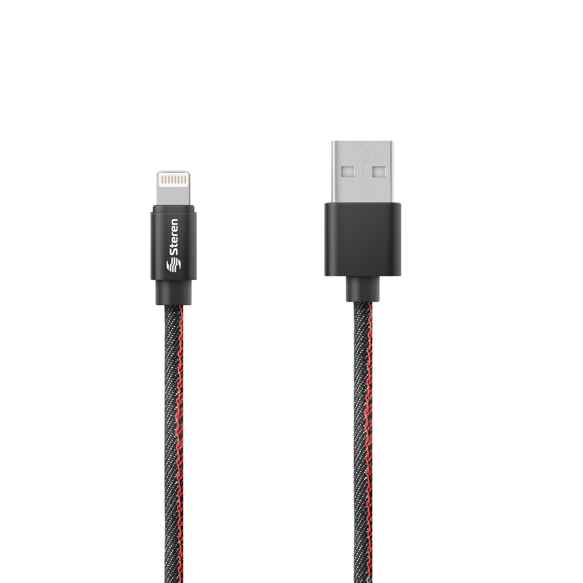 Cable Usb a Lightning de 1,2 m con Forro de Mezclilla Steren Pod-409 ...