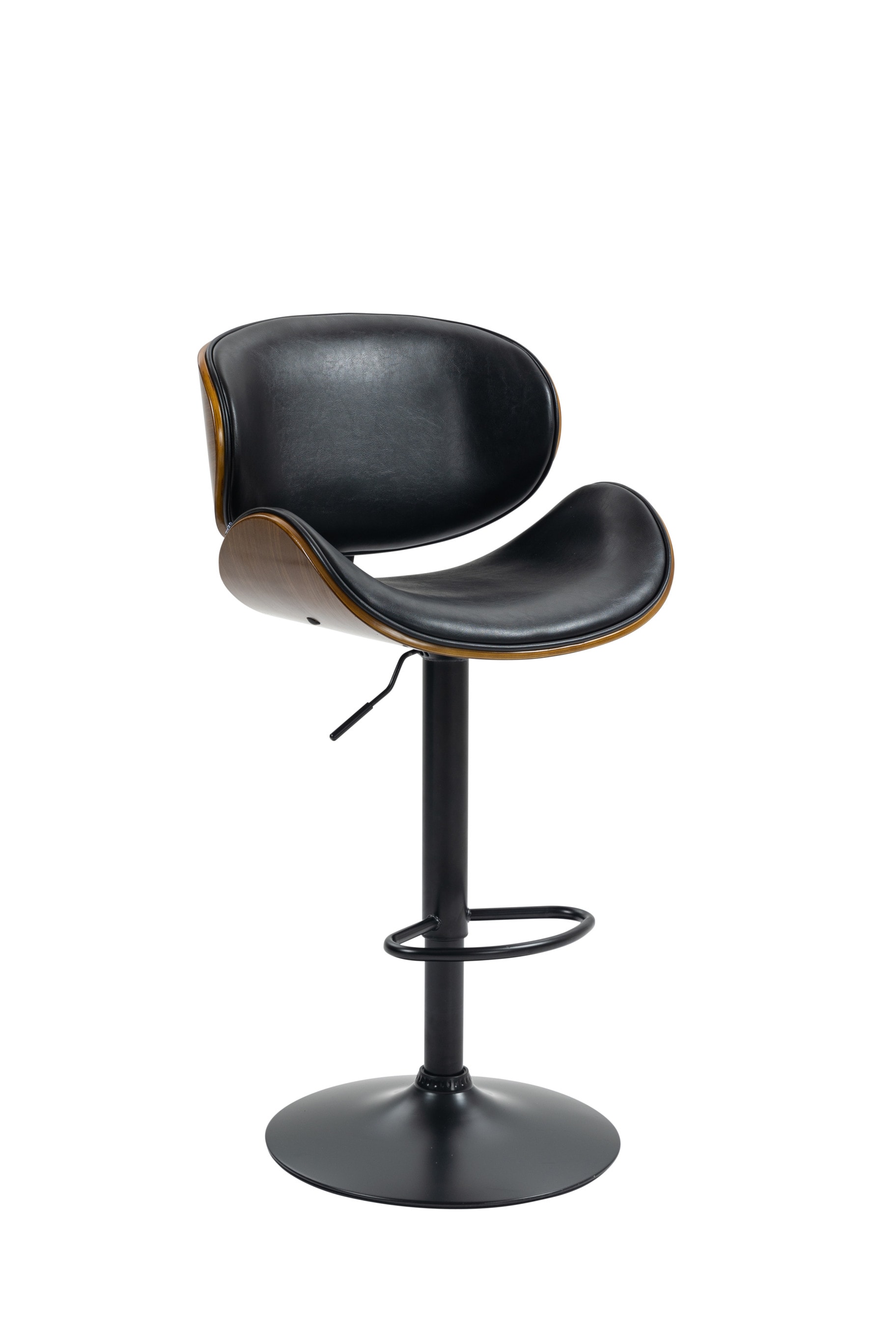 Banco Giratorio Premium Con Respaldo Cocina/barra Color Negro | Coppel.com