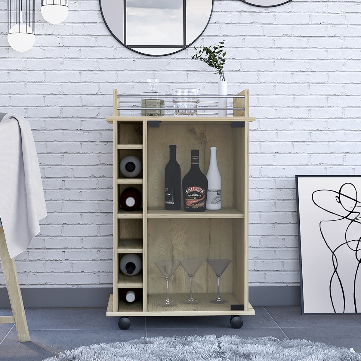 Mueble Bar Dukat color Duna Virtual Muebles | Coppel.com