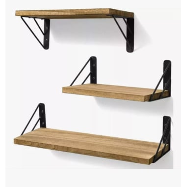 3 Repisas Flotantes Xtellar Madera Minimalista Muebles Hogar Decorar ...