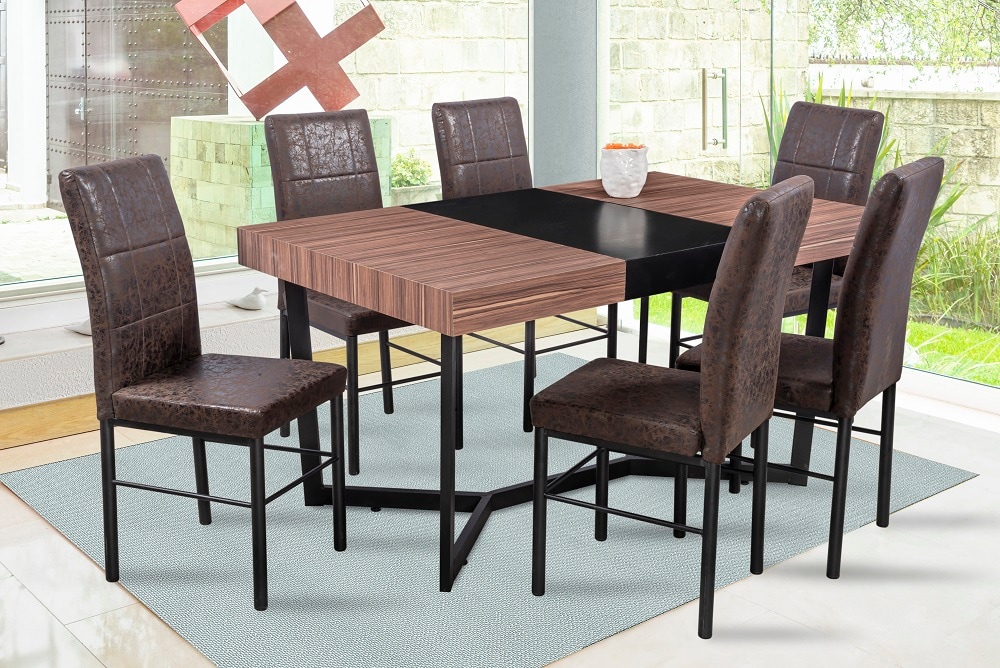 Comedor Mobilkraft Adra Café 6 Sillas Tubular | Coppel.com