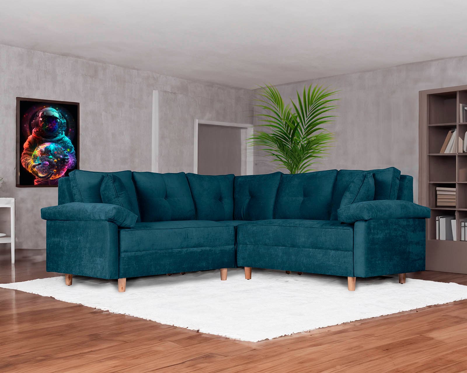 Sala Modular Sofantástico Elton Verde | Coppel.com